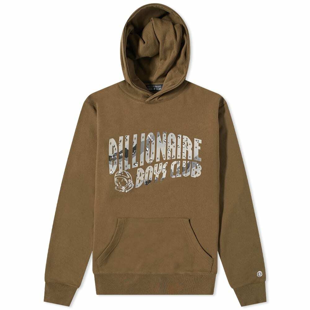 Billionaire Boys Club Men's Camo Arch Logo Popover Hoody in Olive ...