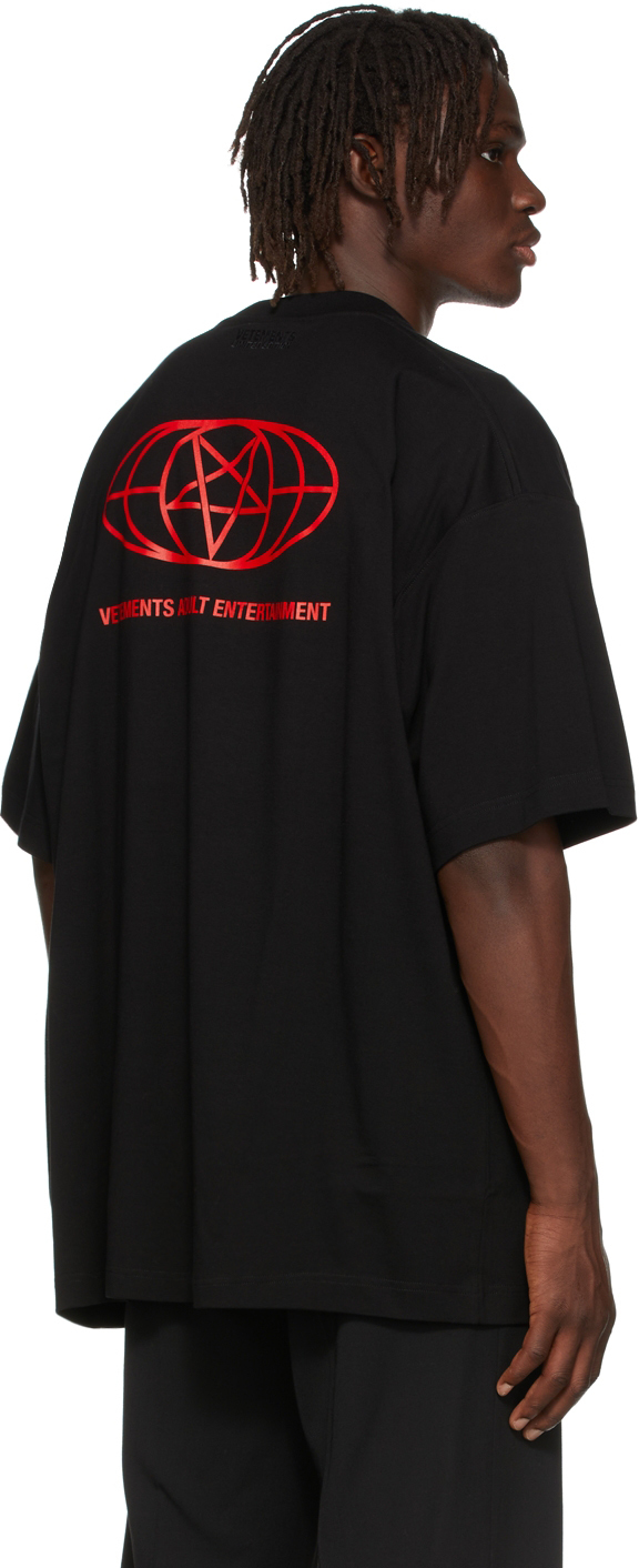 VETEMENTS Black Limited Edition 18+ Restricted T-Shirt Vetements