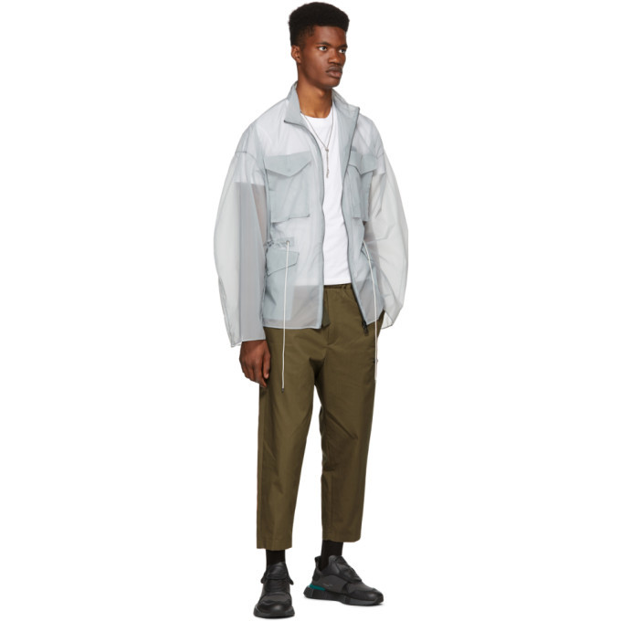 OAMC Grey Transparent Ghost Field Jacket OAMC