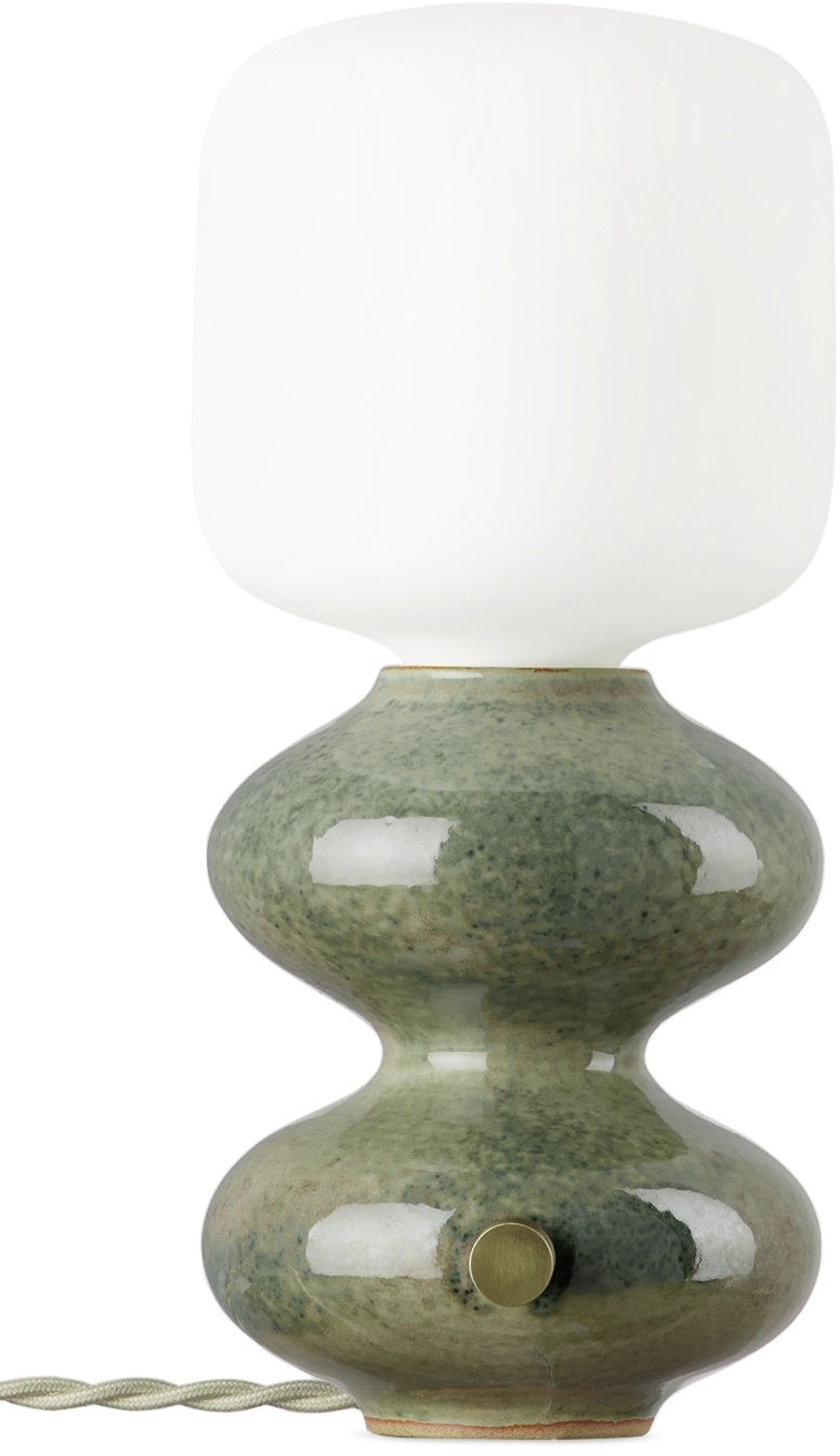 Forma Rosa Studio Green Mini Wave Form Table Lamp