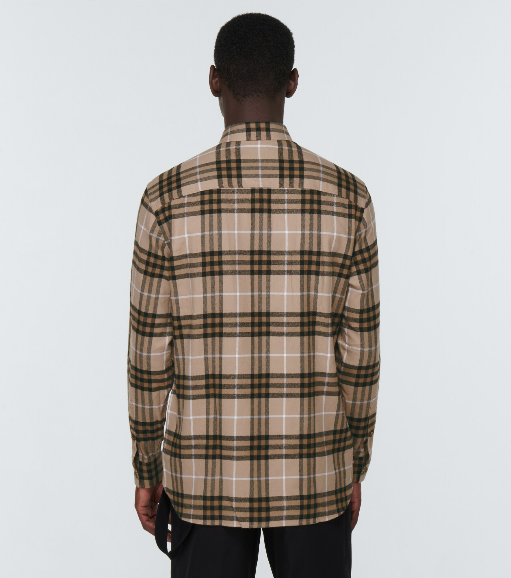 Burberry - Checked cotton flannel shirt Burberry