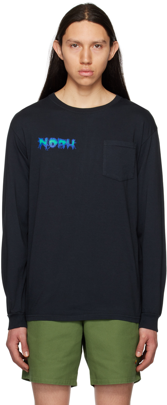 Noah Black Shock Long Sleeve T-Shirt Noah NYC