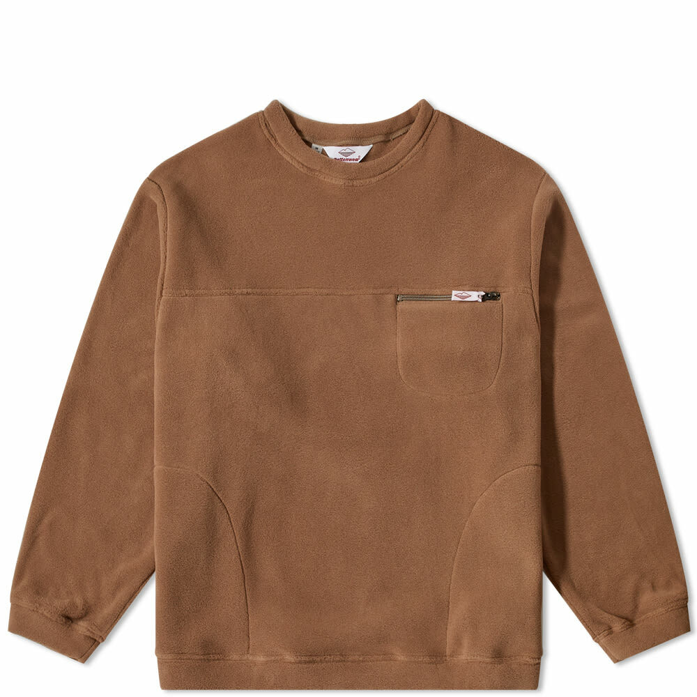 Battenwear Men's Lodge Crew Sweat in Cappuccino Battenwear