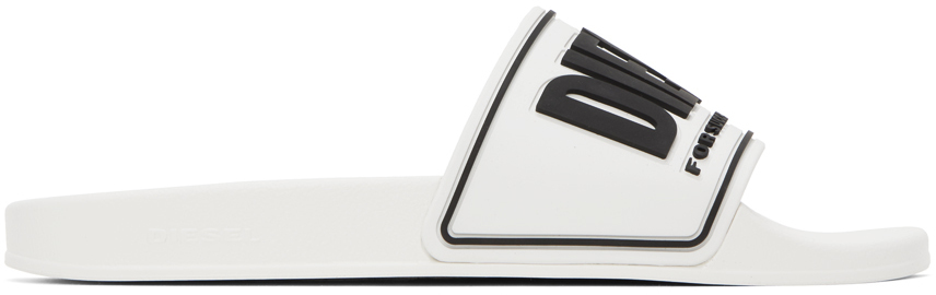 Diesel White Sa-Mayemi Cc Slides Diesel