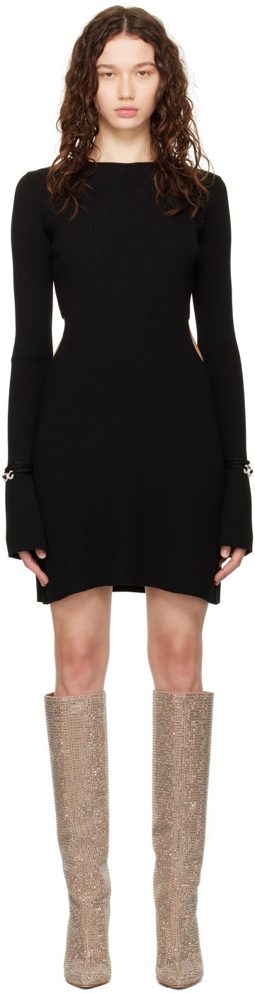 MACH & MACH Black Cutout Mini Dress MACH & MACH