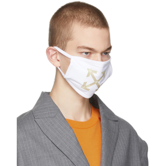 Off-White White Arrows Face Mask Off-White