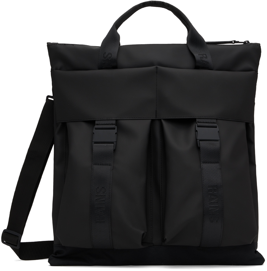 RAINS Black Trail Tote Rains