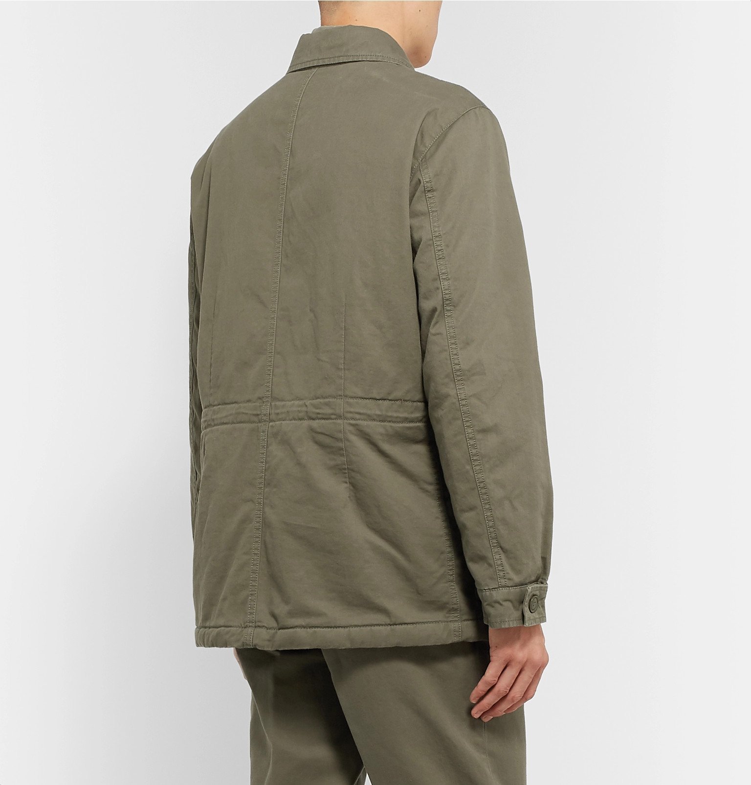 Aspesi - Padded Cotton-Twill Field Jacket - Green Aspesi