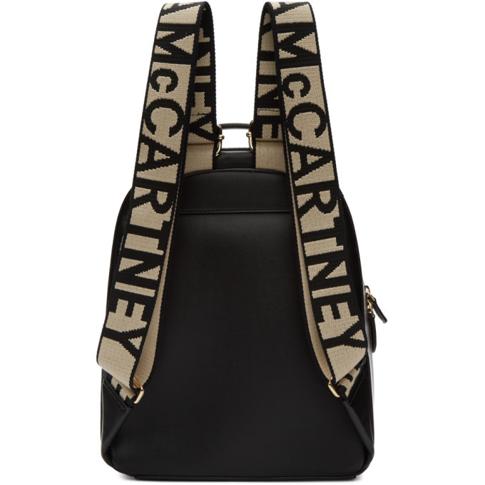 Stella McCartney Black Logo Backpack Stella McCartney