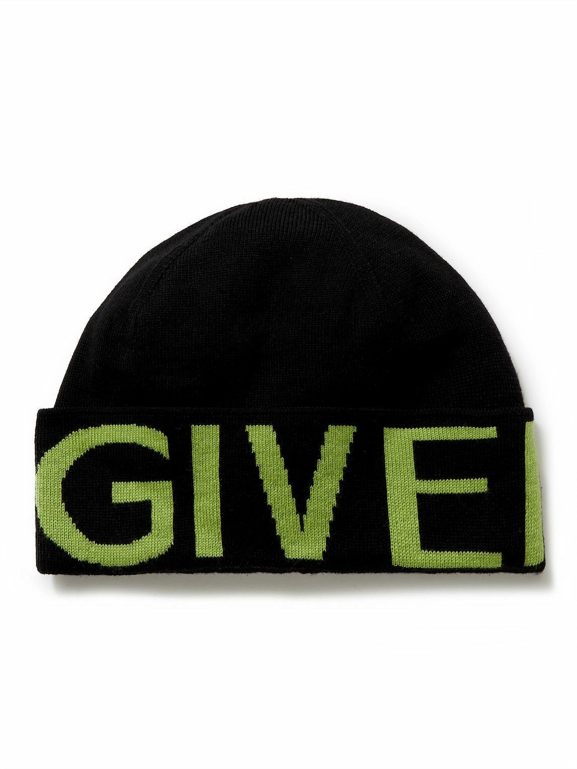 Givenchy - Logo-Jacquard Wool Beanie Givenchy