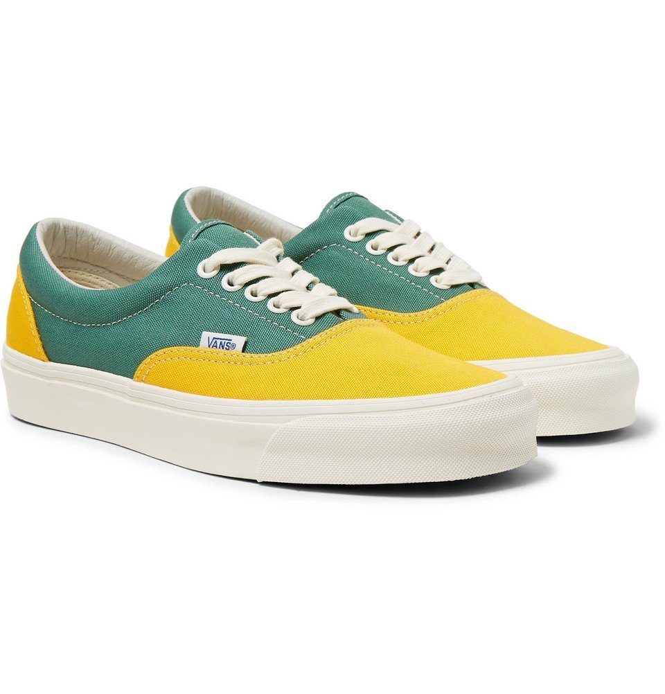 Vans - OG Era LX Colour-Block Canvas Sneakers - Yellow Vans