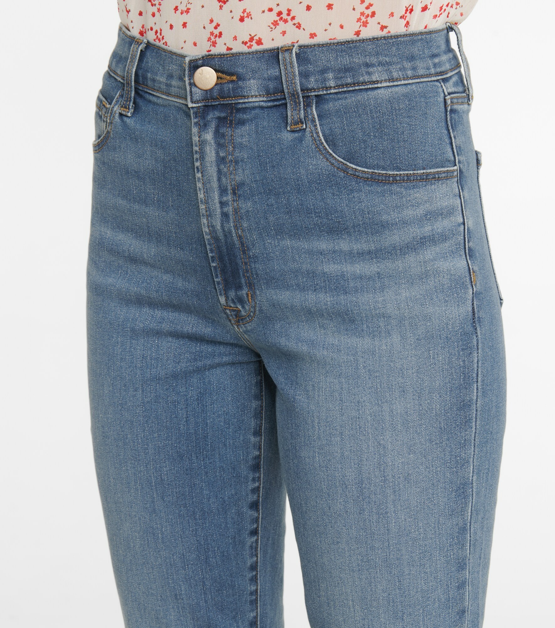 J Brand - Teagan high-rise slim jeans J Brand