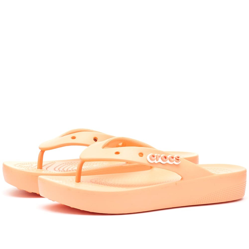 Crocs Women's Classic Platform Flip in Papaya Crocs