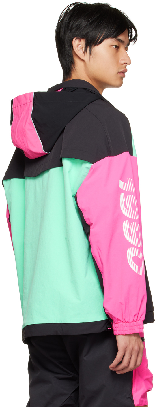 Li-Ning Green Paneled Ski Jacket Li-Ning