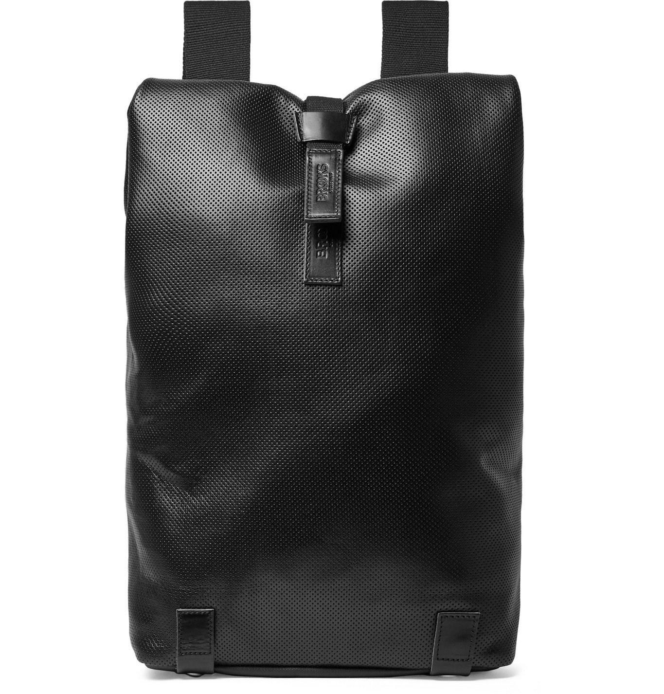 Brooks England - Pickwick Perforated Leather Cycling Backpack - Black ...