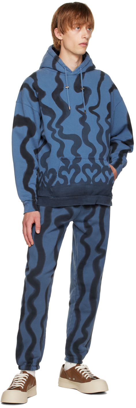 Collina Strada Navy Wavy Hoodie Collina Strada