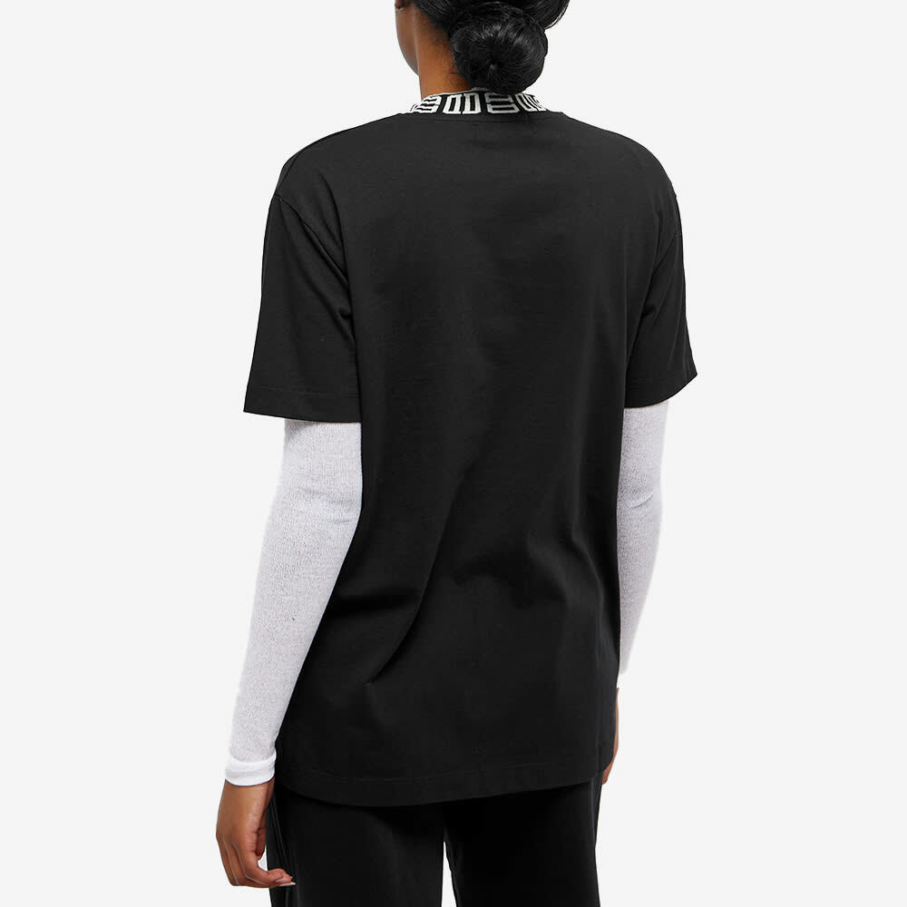 Ambush Women's Monogram Rib Neck T-Shirt in Black Ambush