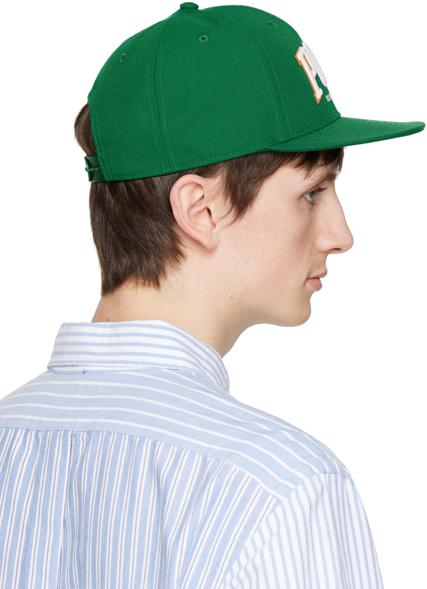 Polo Ralph Lauren Green Embroidered Flat Cap Polo Ralph Lauren