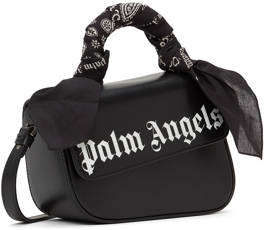 Palm Angels Black Bandana Crash Bag Palm Angels