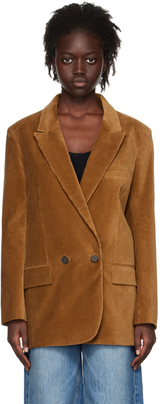 FRAME Brown Di Blazer Frame Denim