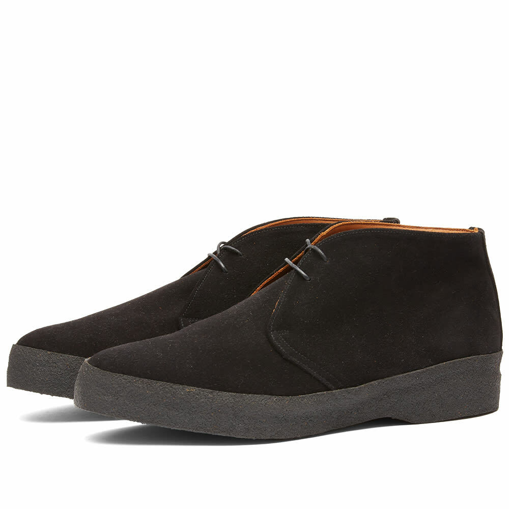 Sanders Men's Hi Top Chukka in Black Suede Sanders