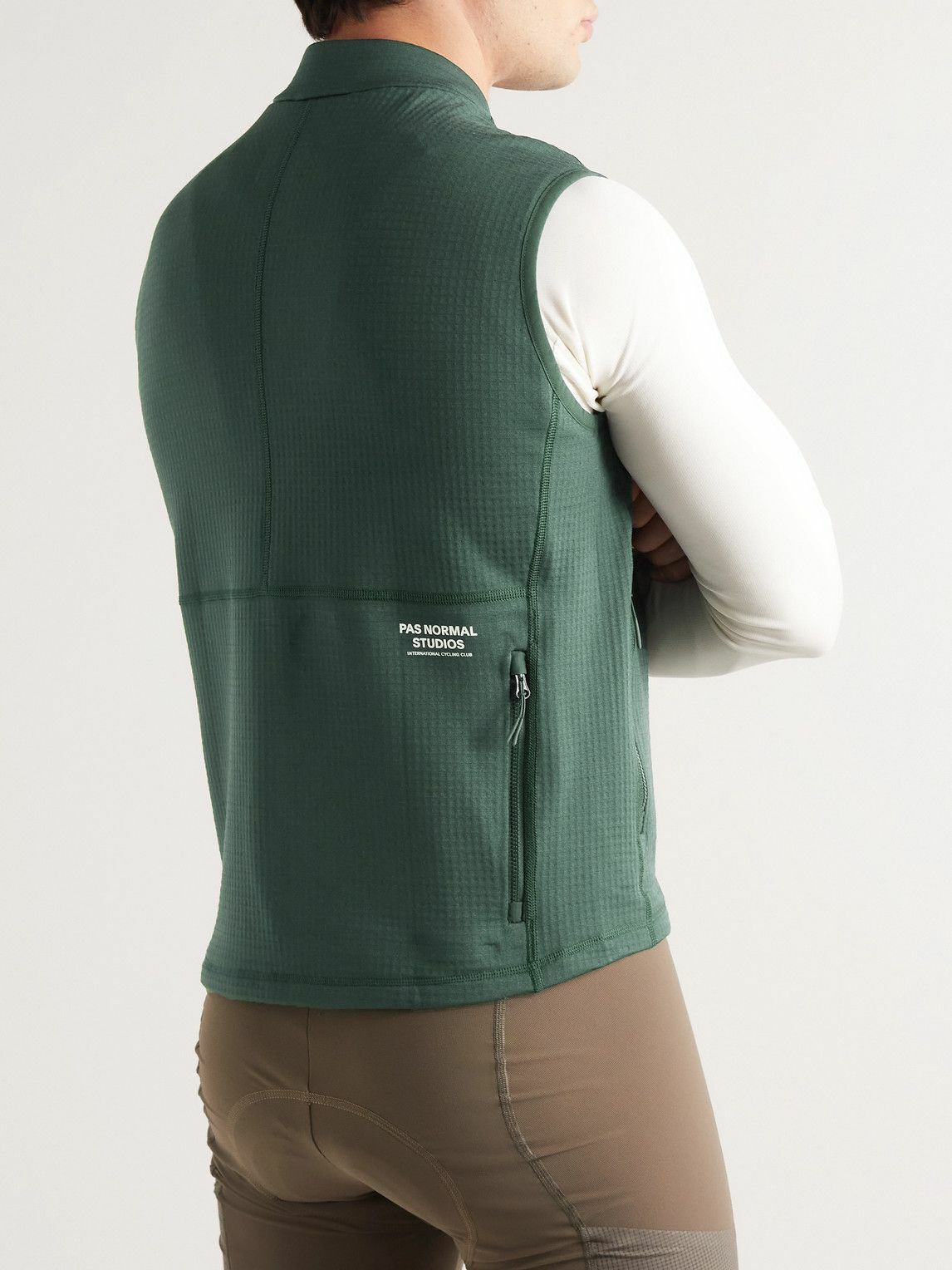 Pas Normal Studios - Escapism Slim-Fit Jersey Gilet - Green Pas Normal ...