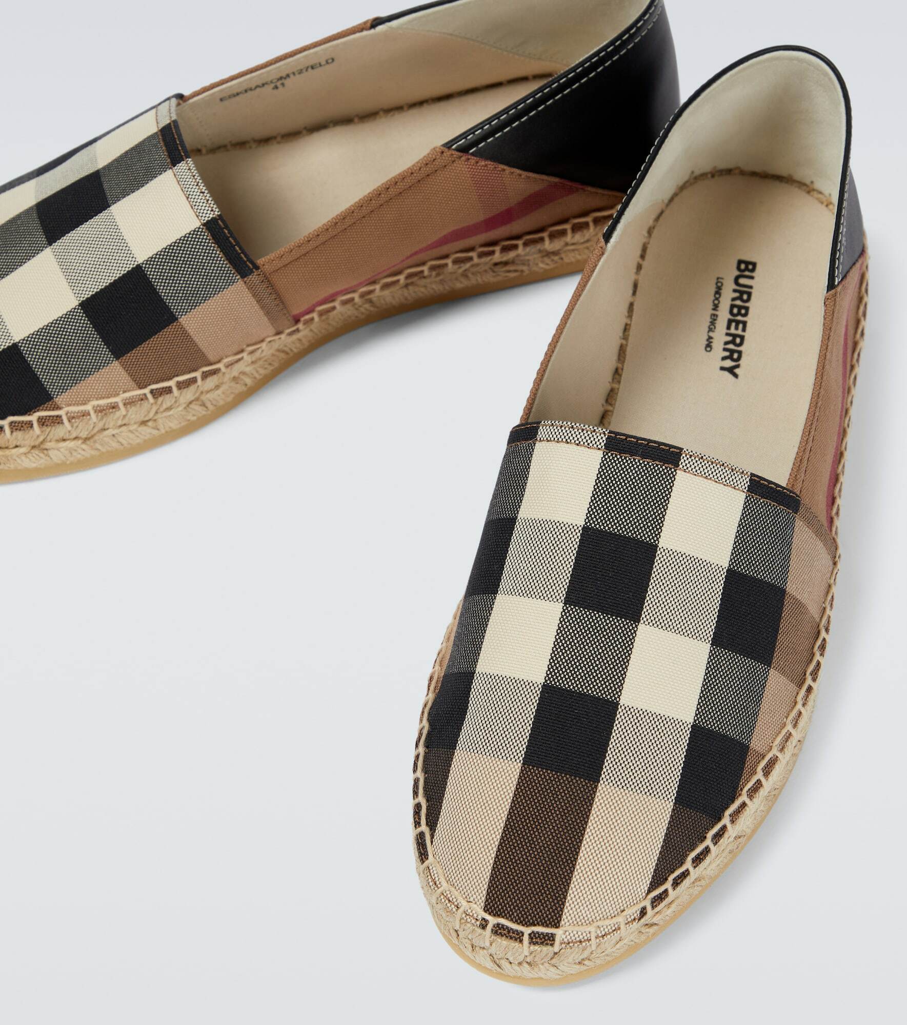 Burberry - House Check canvas espadrilles Burberry