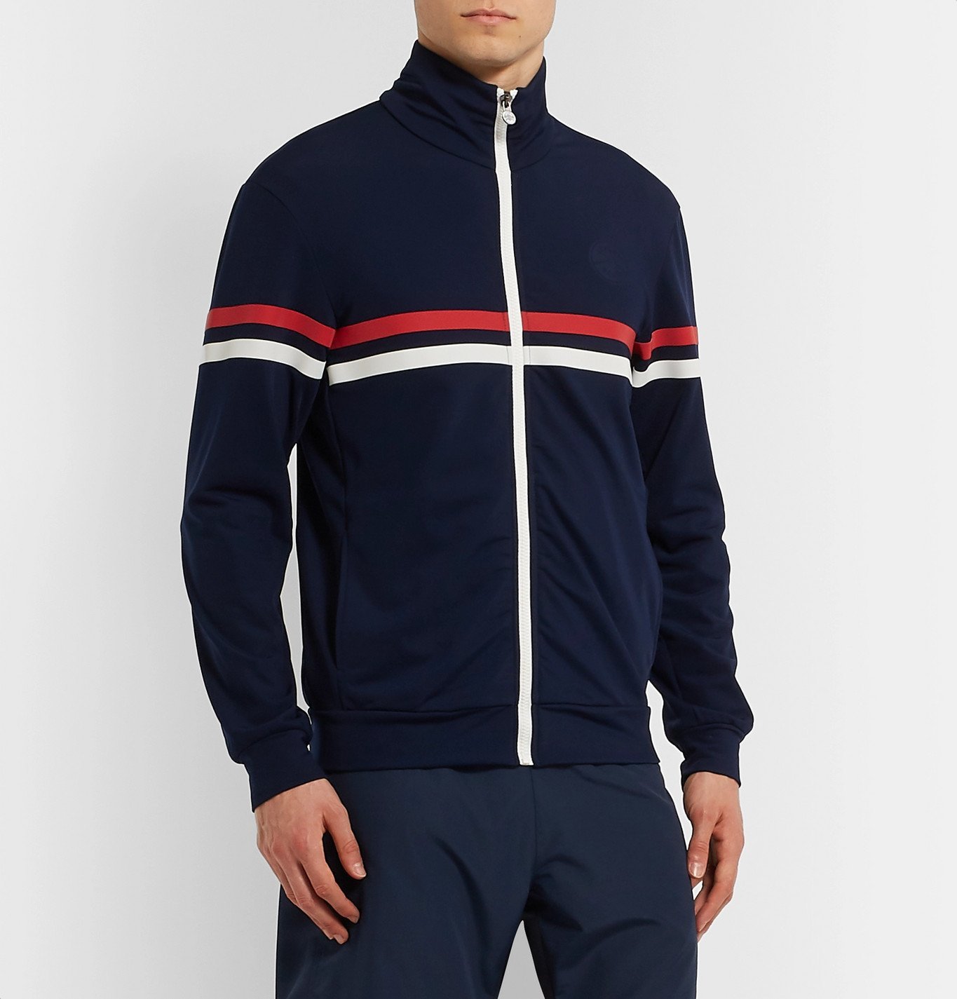 Iffley Road - Petersham Slim-Fit Striped Track Jacket - Blue Iffley Road
