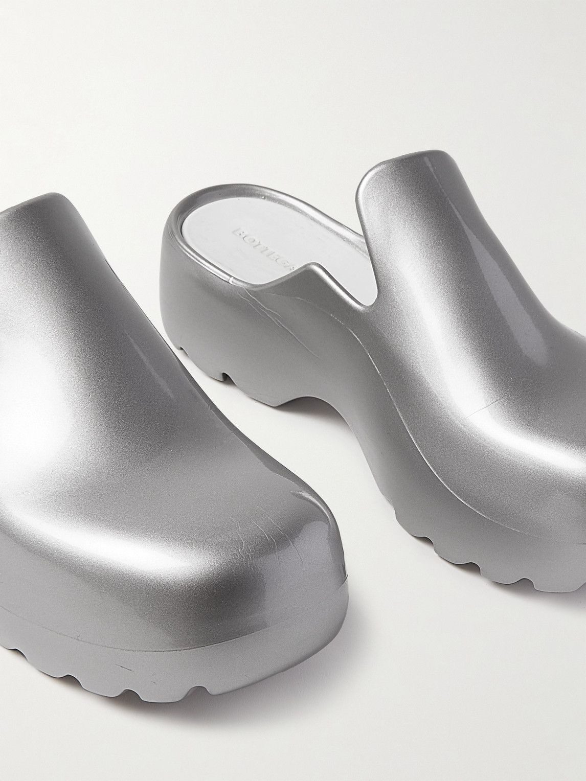Bottega Veneta - Rubber Clogs - Silver Bottega Veneta