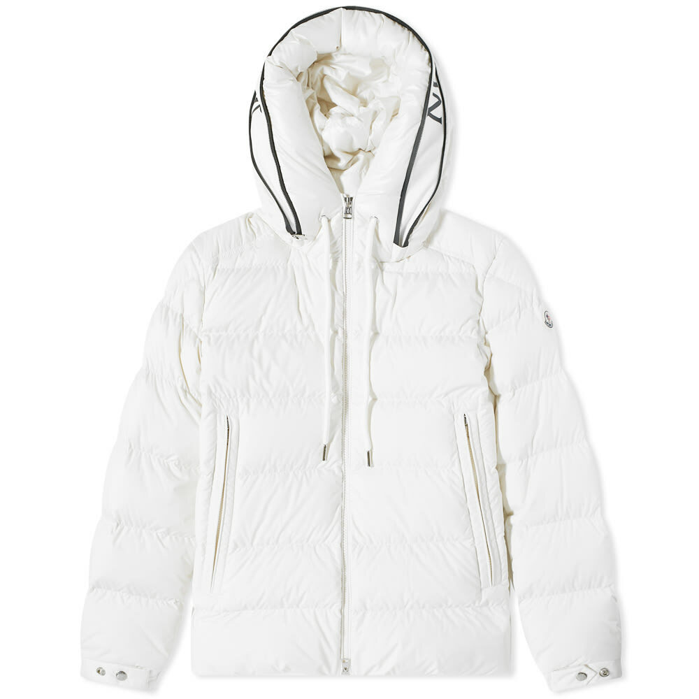Moncler Men's Cardere Concealed Logo Jacket in White Moncler