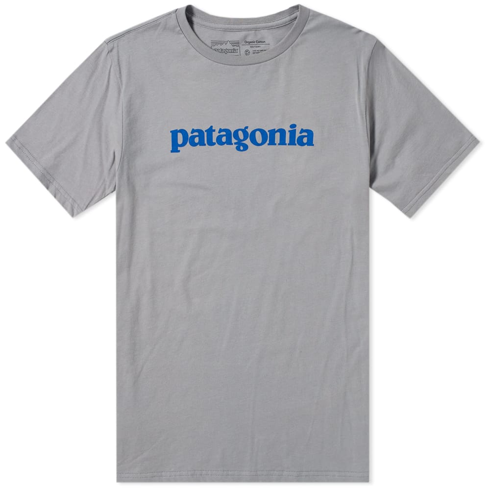 Patagonia Text Logo Organic Tee Patagonia