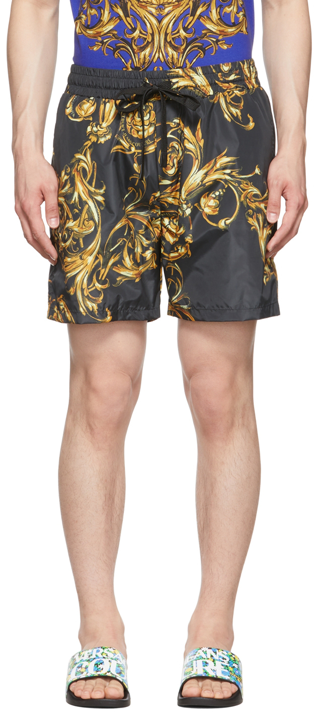 Versace Jeans Couture Black Regalia Baroque Shorts Versace