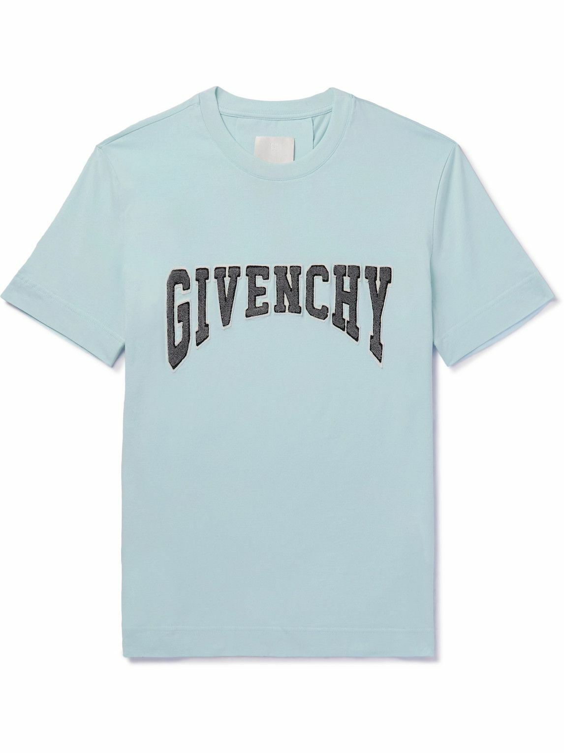 Givenchy - Slim-Fit Logo-Appliquéd Cotton-Jersey T-Shirt - Blue Givenchy