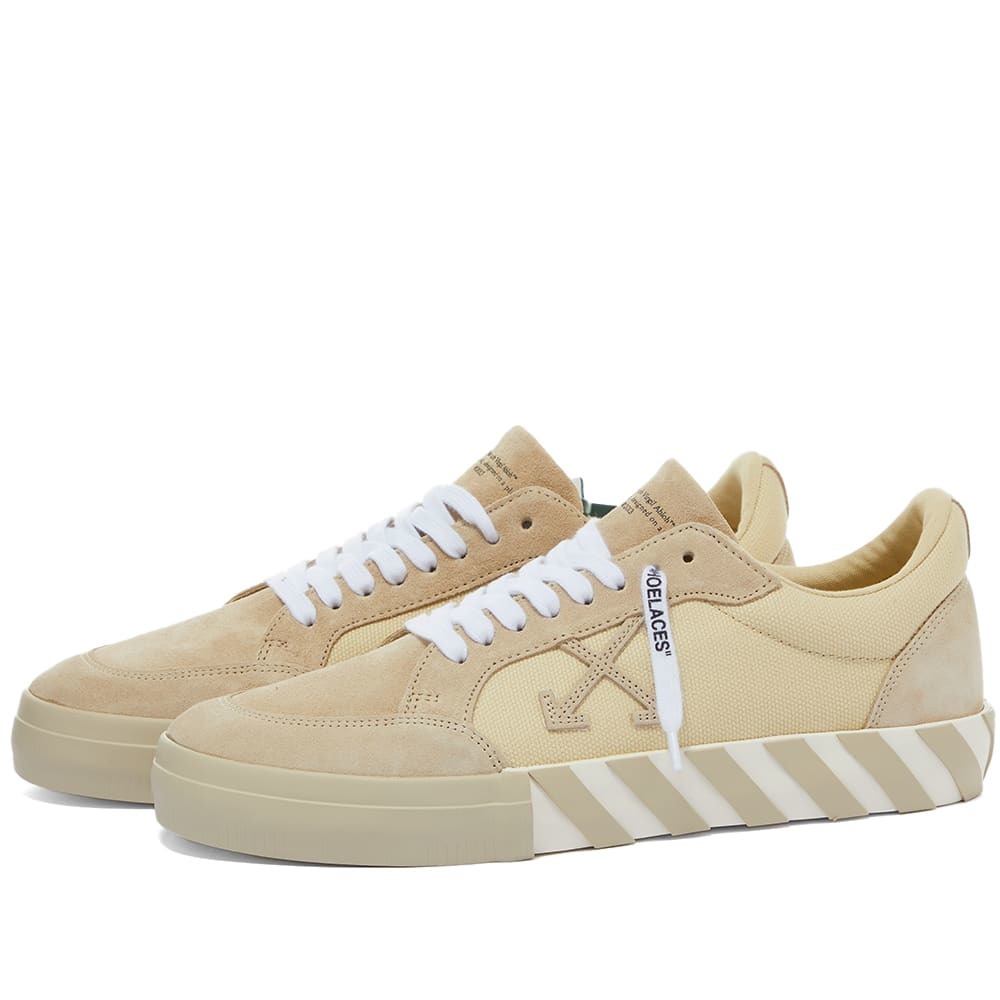 Off-White Low Vulcanised Canvas Suede Sneaker Off-White