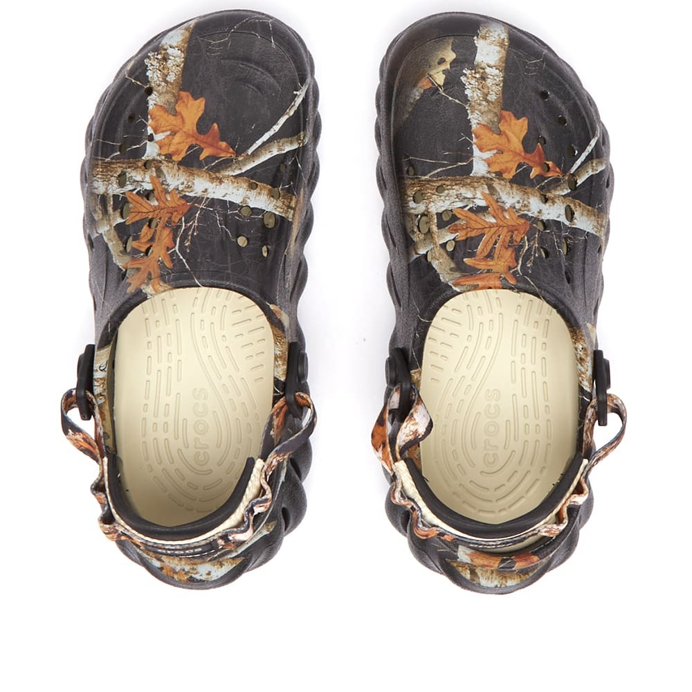 Crocs Echo Clog in Black Tree Edge Crocs