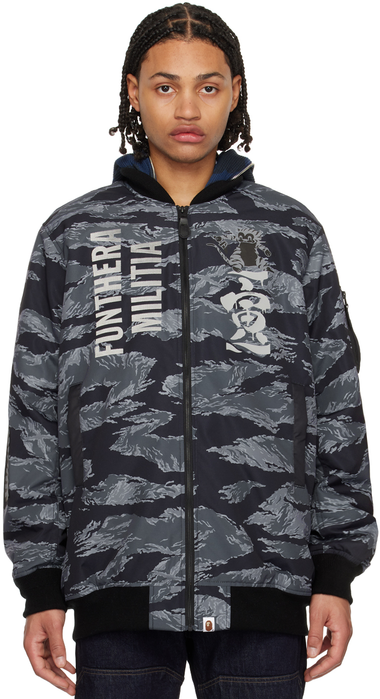 BAPE Gray Tiger Camo Jacket A Bathing Ape
