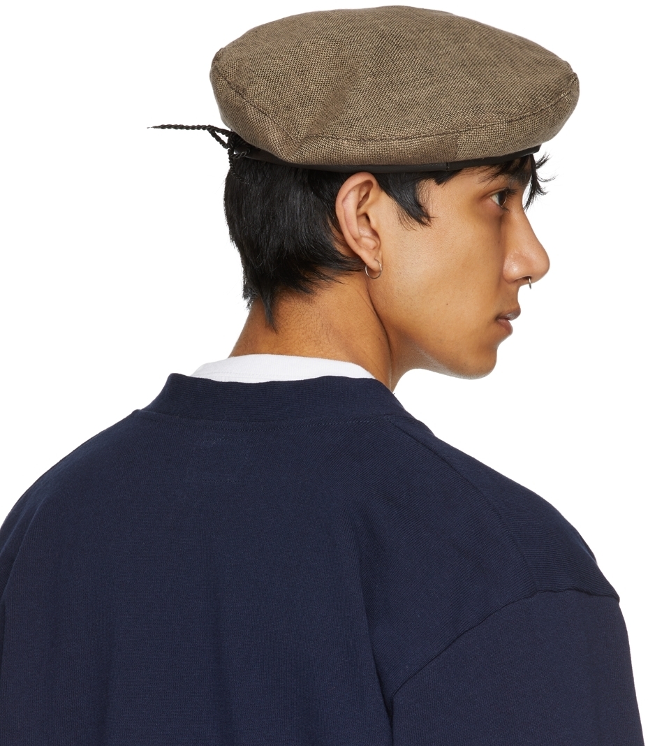 Noah Brown Linen Beret Noah NYC