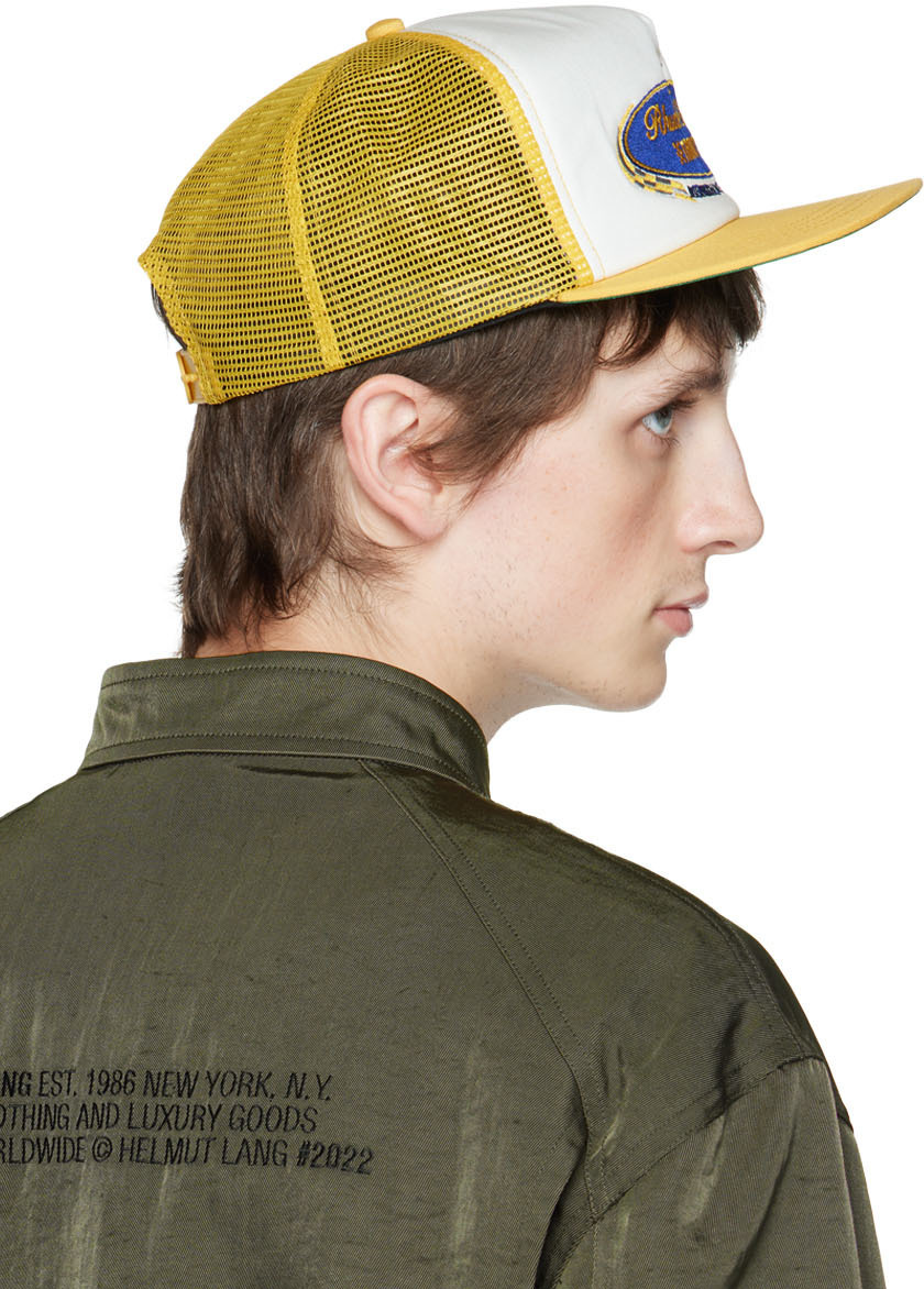Rhude Yellow & Off-White Trophy Series Cap Rhude