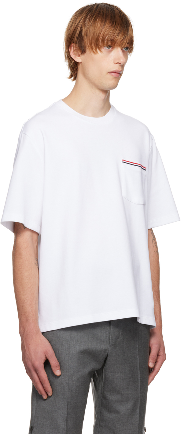 Thom Browne White Pocket T-Shirt Thom Browne