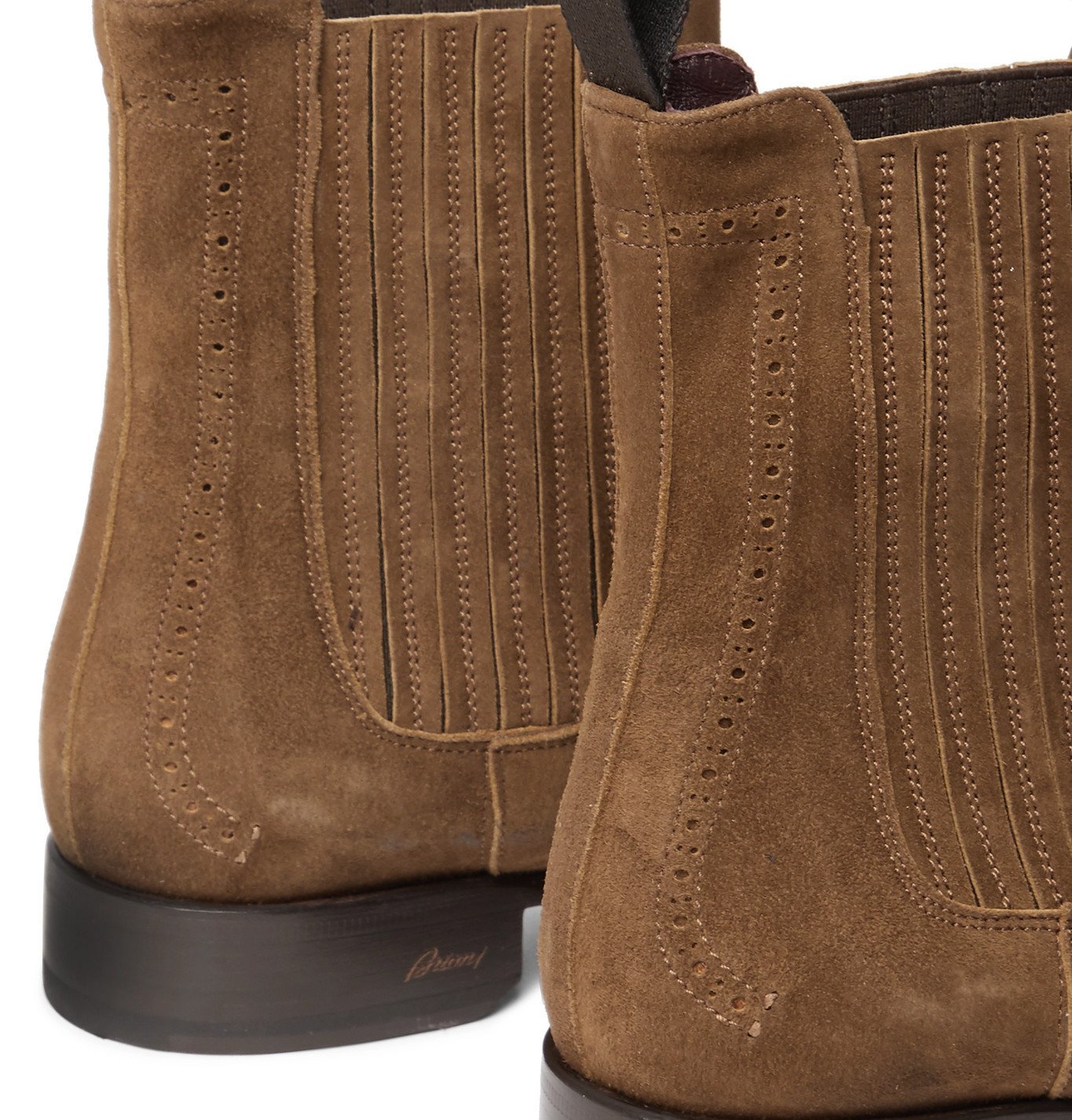 BRIONI - Suede Chelsea Boots - Brown Brioni