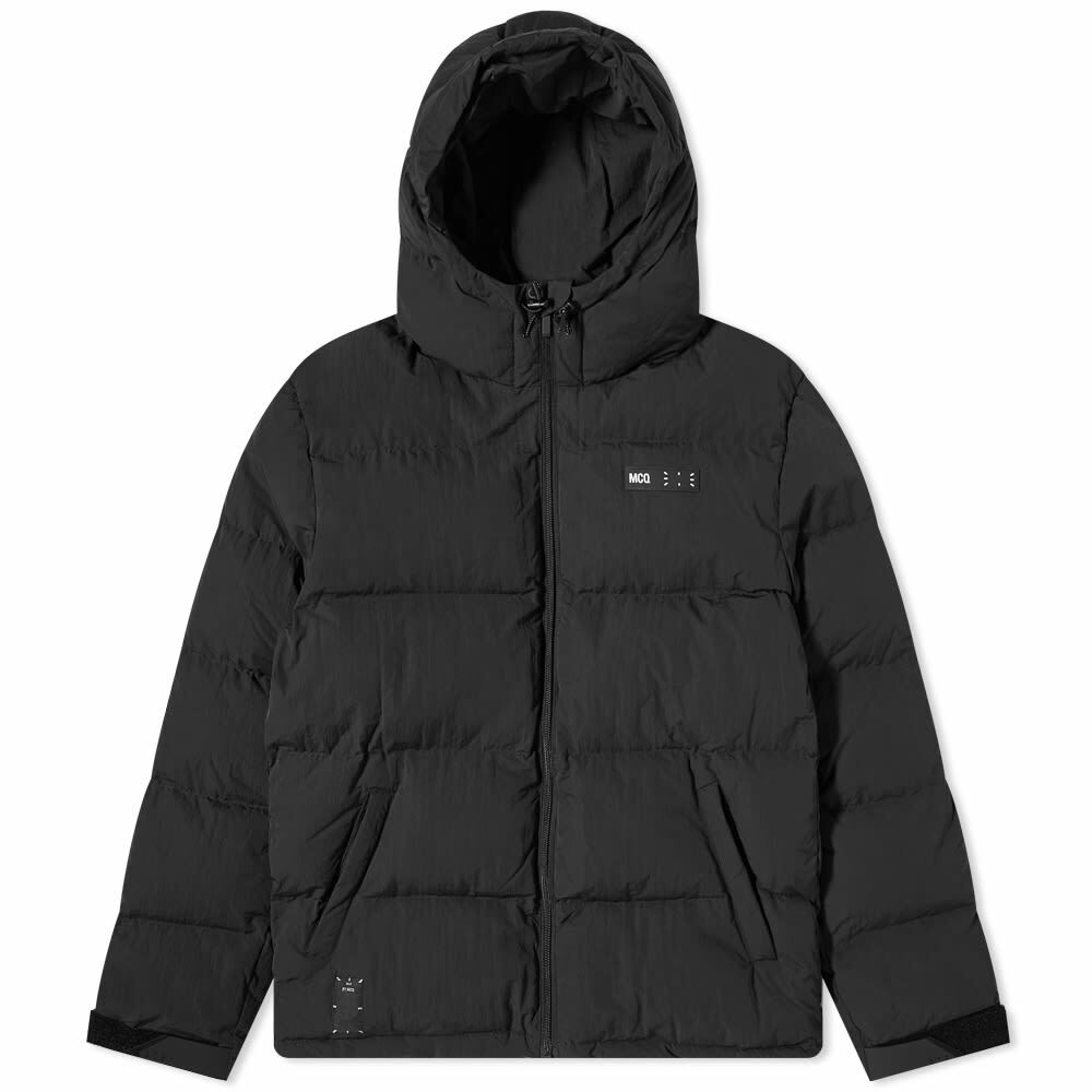 McQ Men's Jack Puffer Jacket in Darkest Black McQ Alexander McQueen