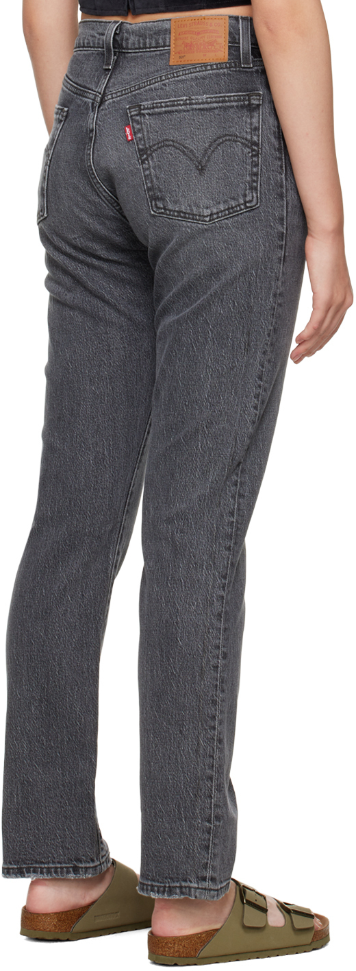 Levi's Gray 501 Original Jeans Levi's Red