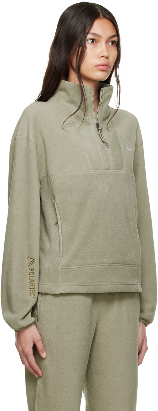 Nike Green Recycled Polyester Sweater Nike