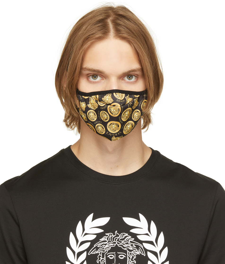 Versace Black & Gold Medusa Mask Versace