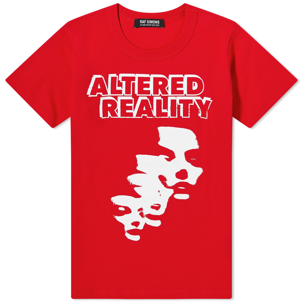 Raf Simons Women's Altered Reality T-Shirt in Red Raf Simons