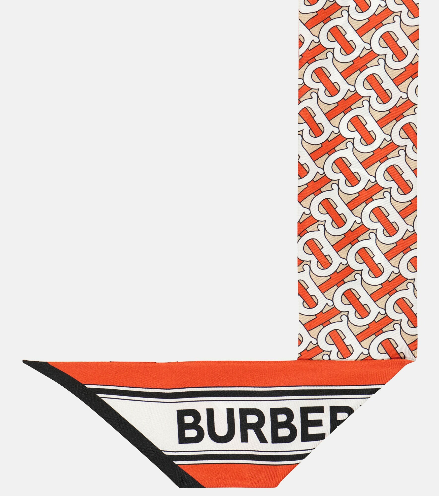 Burberry - Monogram silk twill scarf Burberry