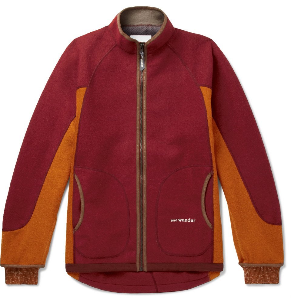 And Wander - Air Wool-Blend Jacket - Men - Red and Wander