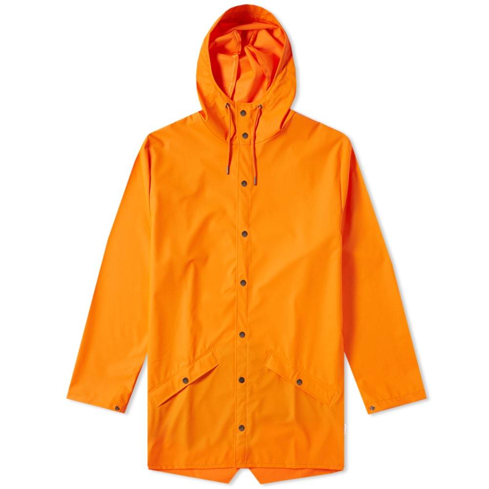 Rains Long Jacket Fire Orange Rains
