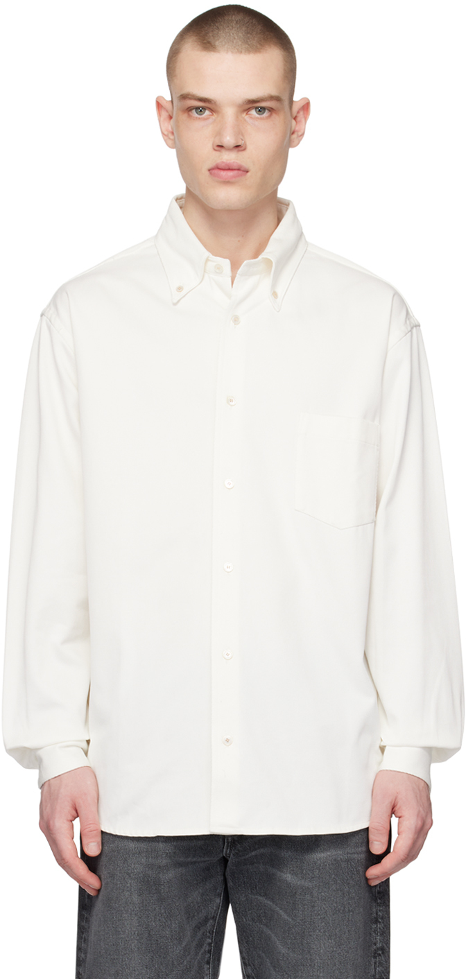 Acne Studios White Patch Pocket Shirt Acne Studios