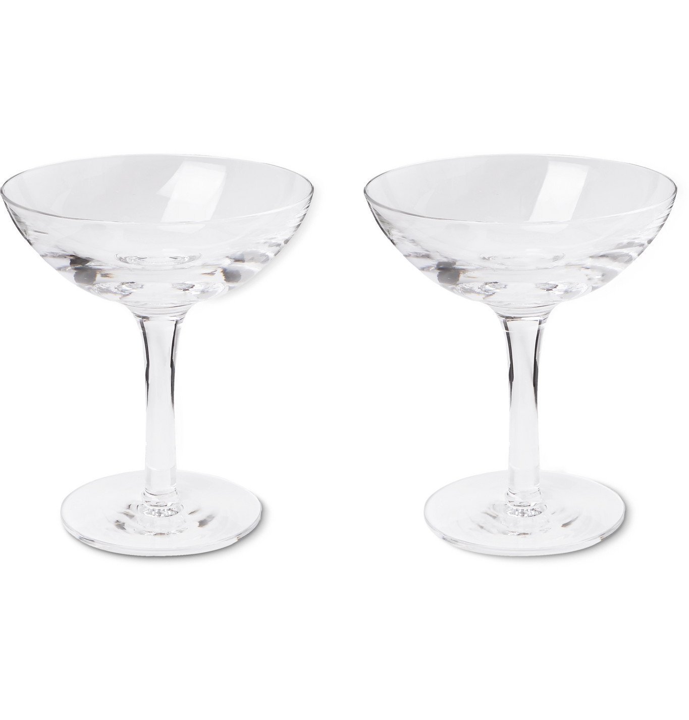 Kingsman - Higgs & Crick Set of Two Crystal Champagne Coupes - Neutrals ...